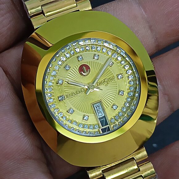 Rado | Accessories | Rado Diastar Automatic 38 Mm Gold Plated Sapphire ...